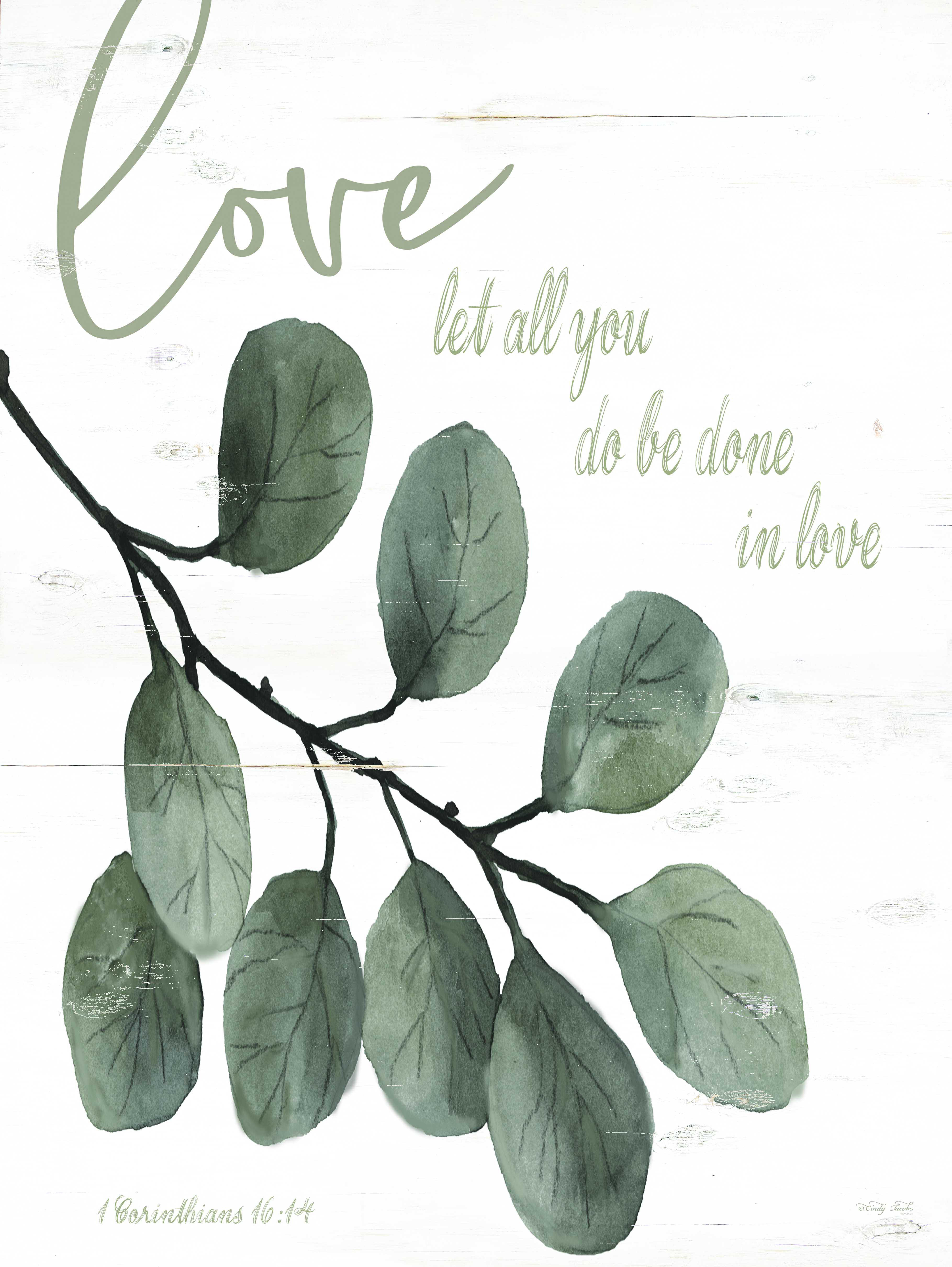 Gracie Oaks Let All You Do Be Done in Love - Wrapped Canvas Print | Wayfair