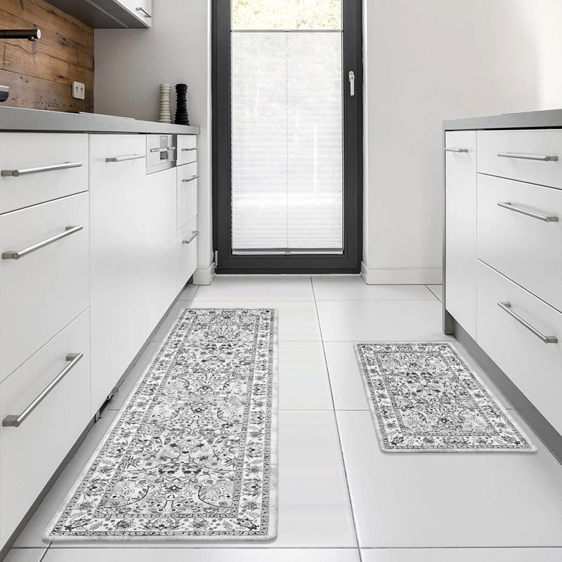 Charlton Home Dworman Anti-Fatigue Non-Skid French Kitchen Mat ...