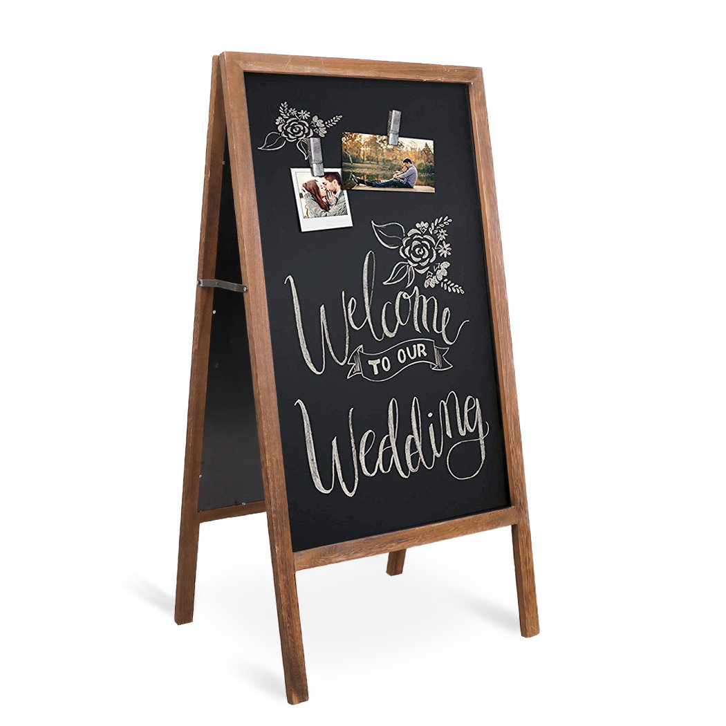 Loon Peak® Magnetic Free Standing Chalkboard & Reviews | Wayfair