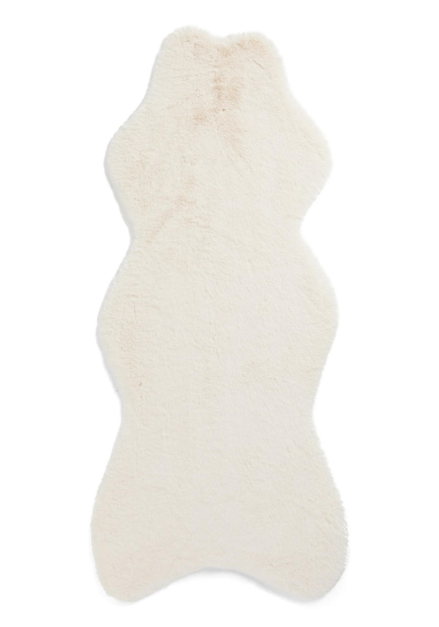 Donna Salyer's Fabulous-Furs Faux Sheepskin Runner Rug Ivory | Wayfair