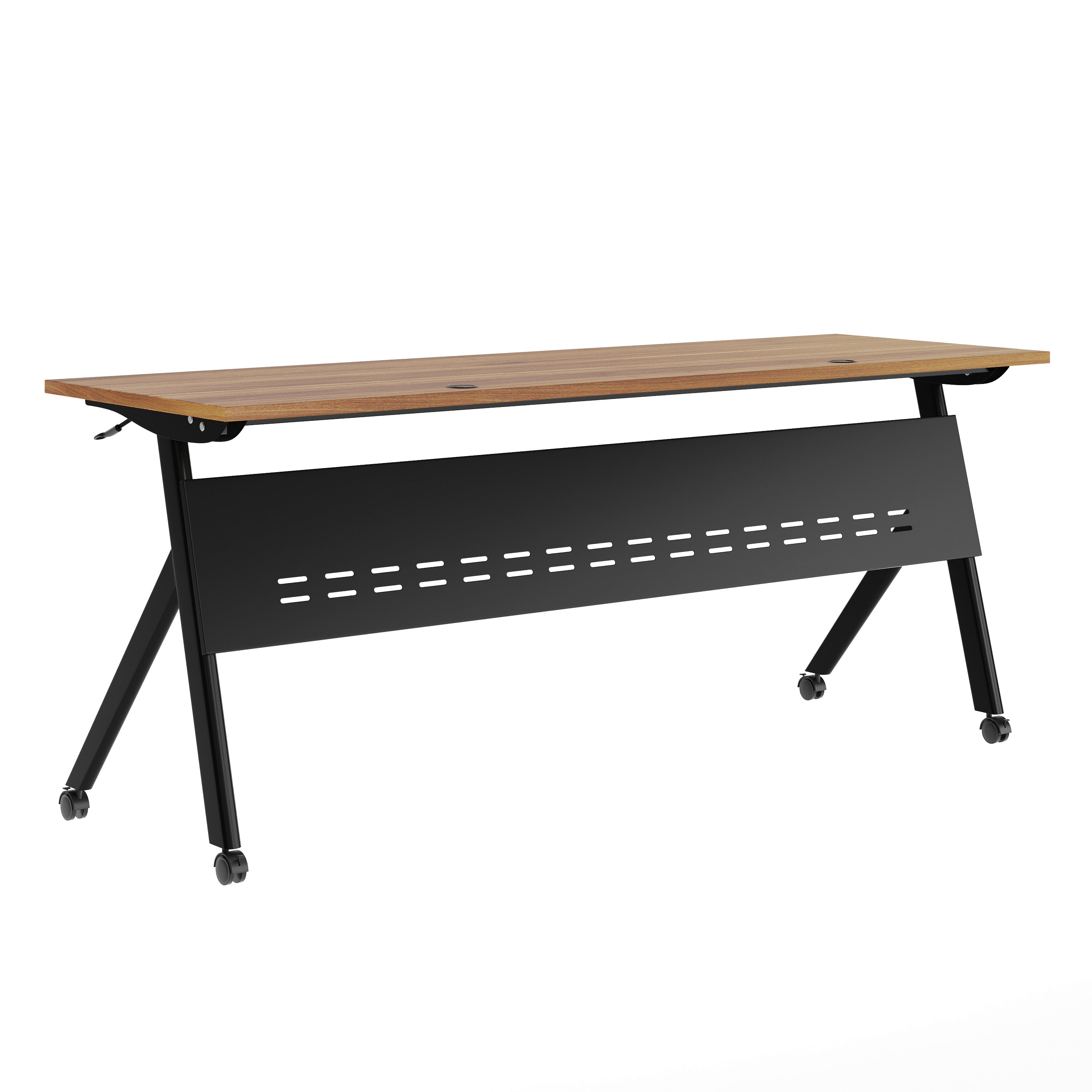Inbox Zero Commercial Nesting Flip Training Table With Steel Frame And ...