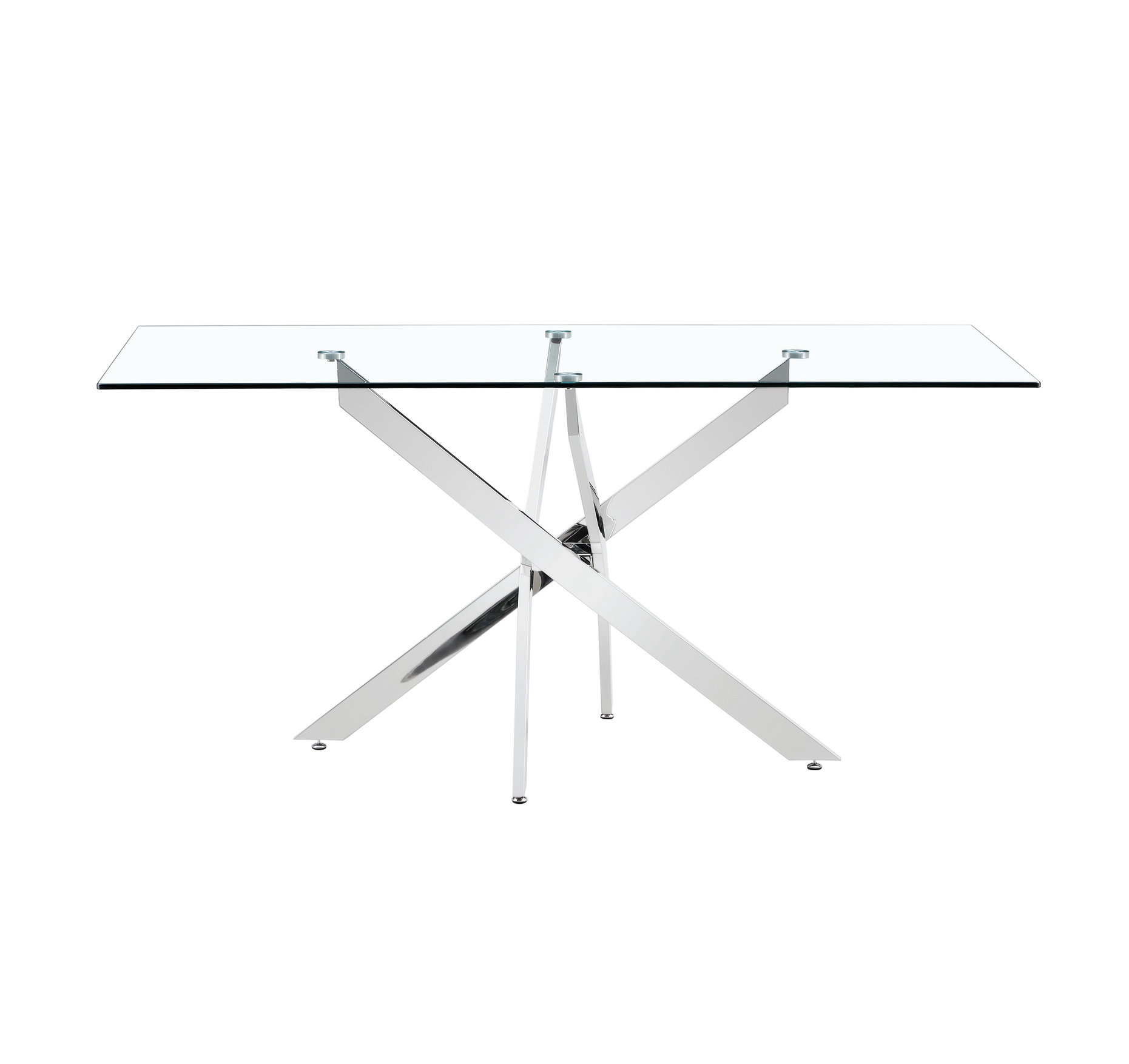 Wrought Studio™ Glass Dining Table, Stylish Style Dining Table, Dining ...