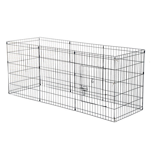 Archie & Oscar Chalk 61cm 8 Panel Indoor/Outdoor Metal Pet Pen ...
