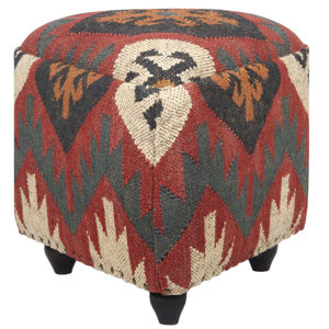 Union Rustic Jaquata 18" Wide Tufted Chevron Standard Ottoman & Reviews ...