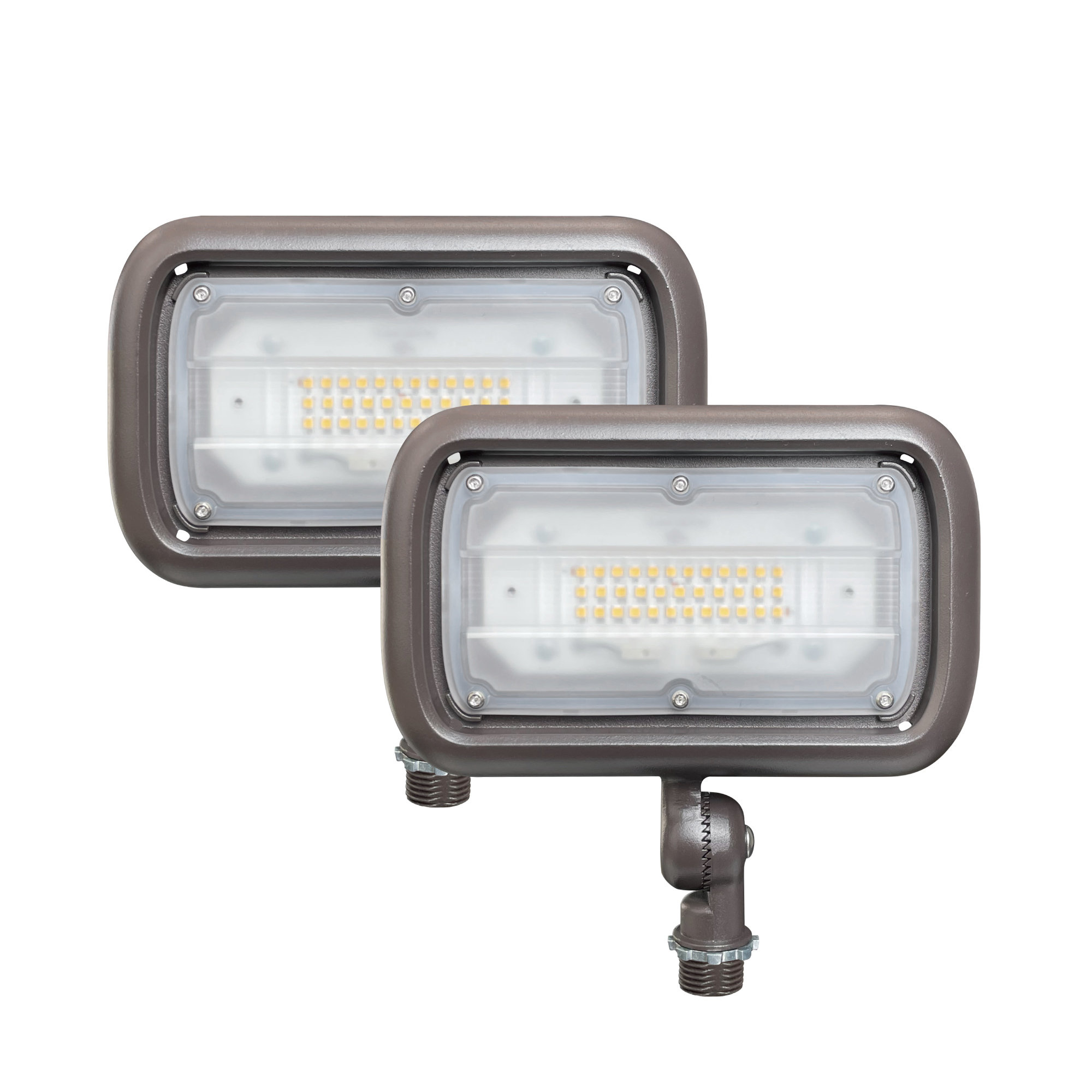 GKOplus Steel Integrated LED Metal Flood Light Pack | Wayfair