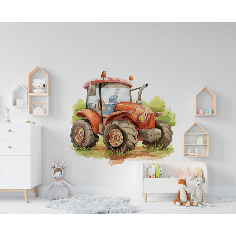 Stickalz Tractor Wall Decal Farm Wall Decor Tractor Farm Wall Decal ...