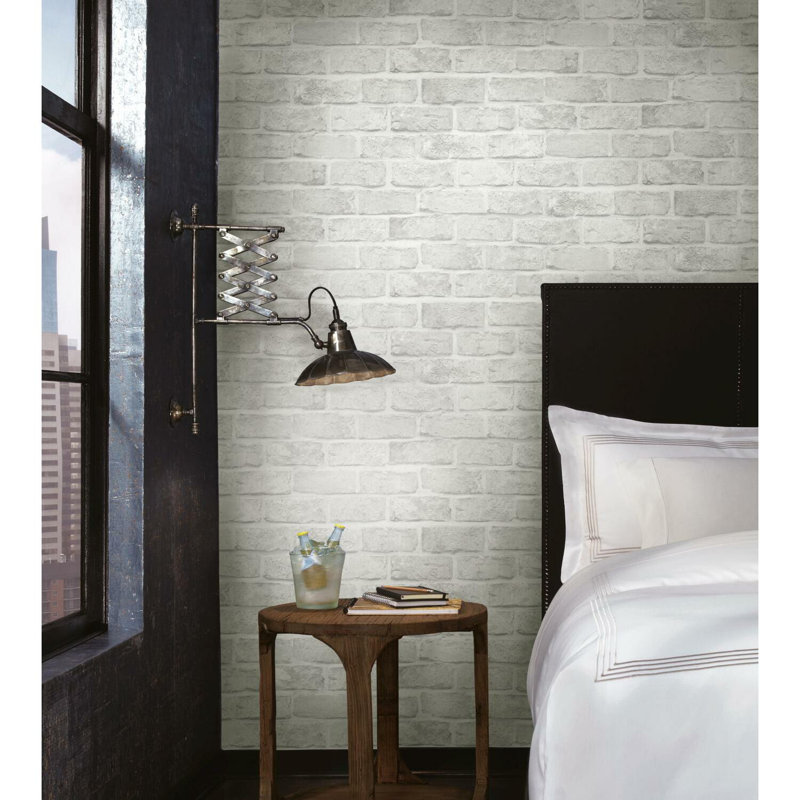 York Wallcoverings Peel & Stick Brick Roll & Reviews | Wayfair
