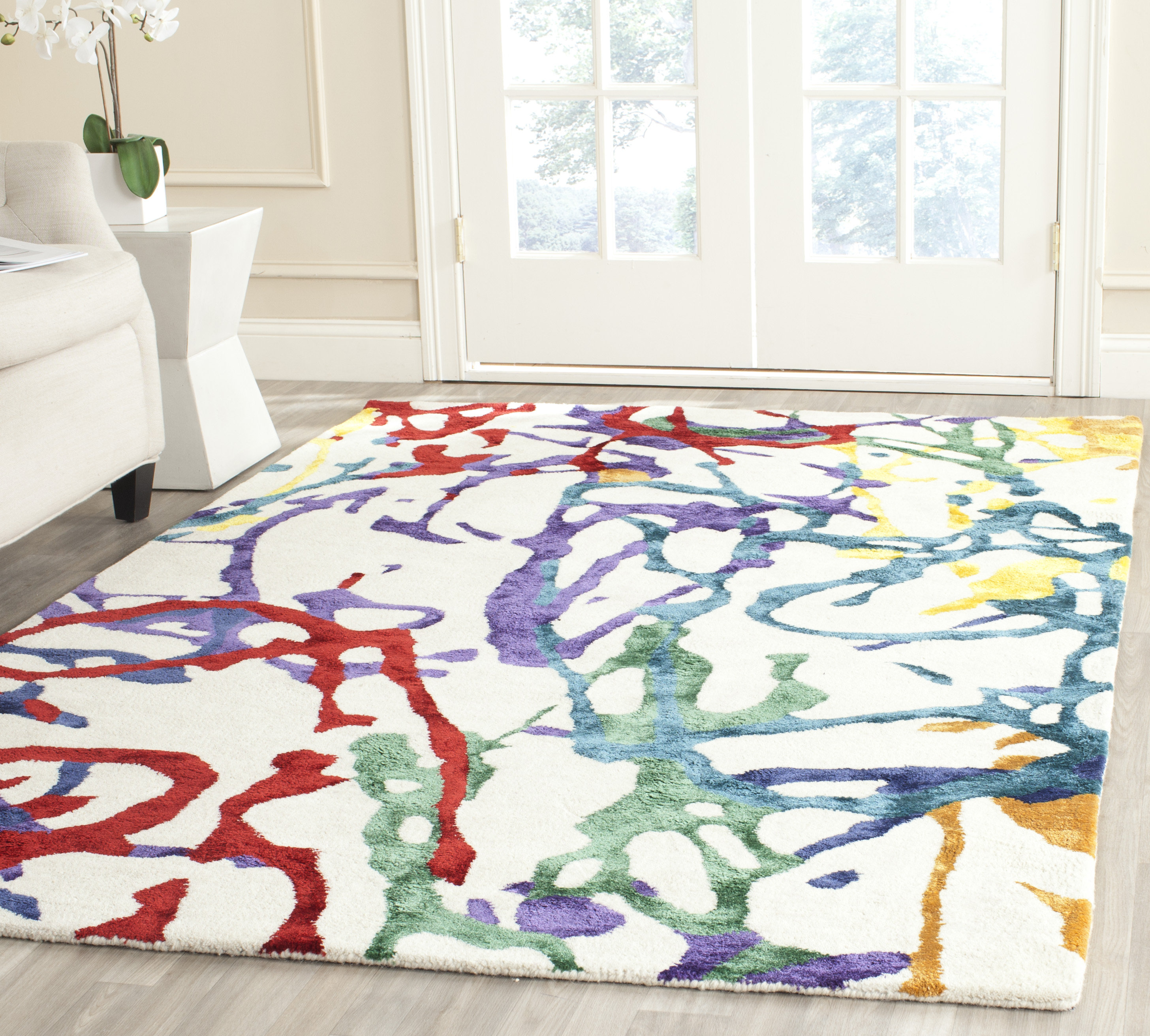 Isaac Mizrahi Confetti Hand Tufted Wool Abstract Rug | Wayfair