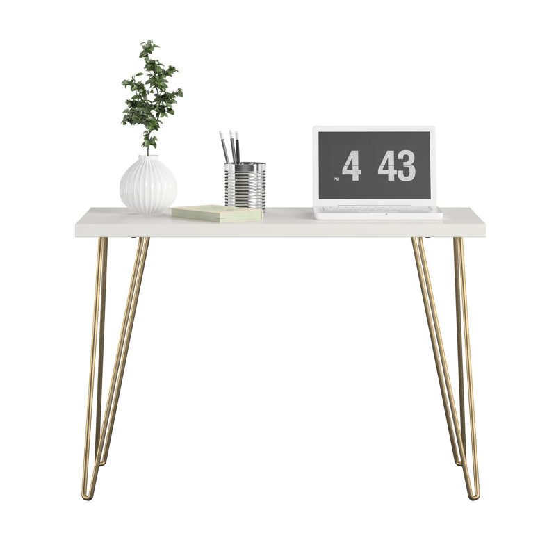 Zipcode Design™ Folkston Metal Base Writing Desk & Reviews | Wayfair