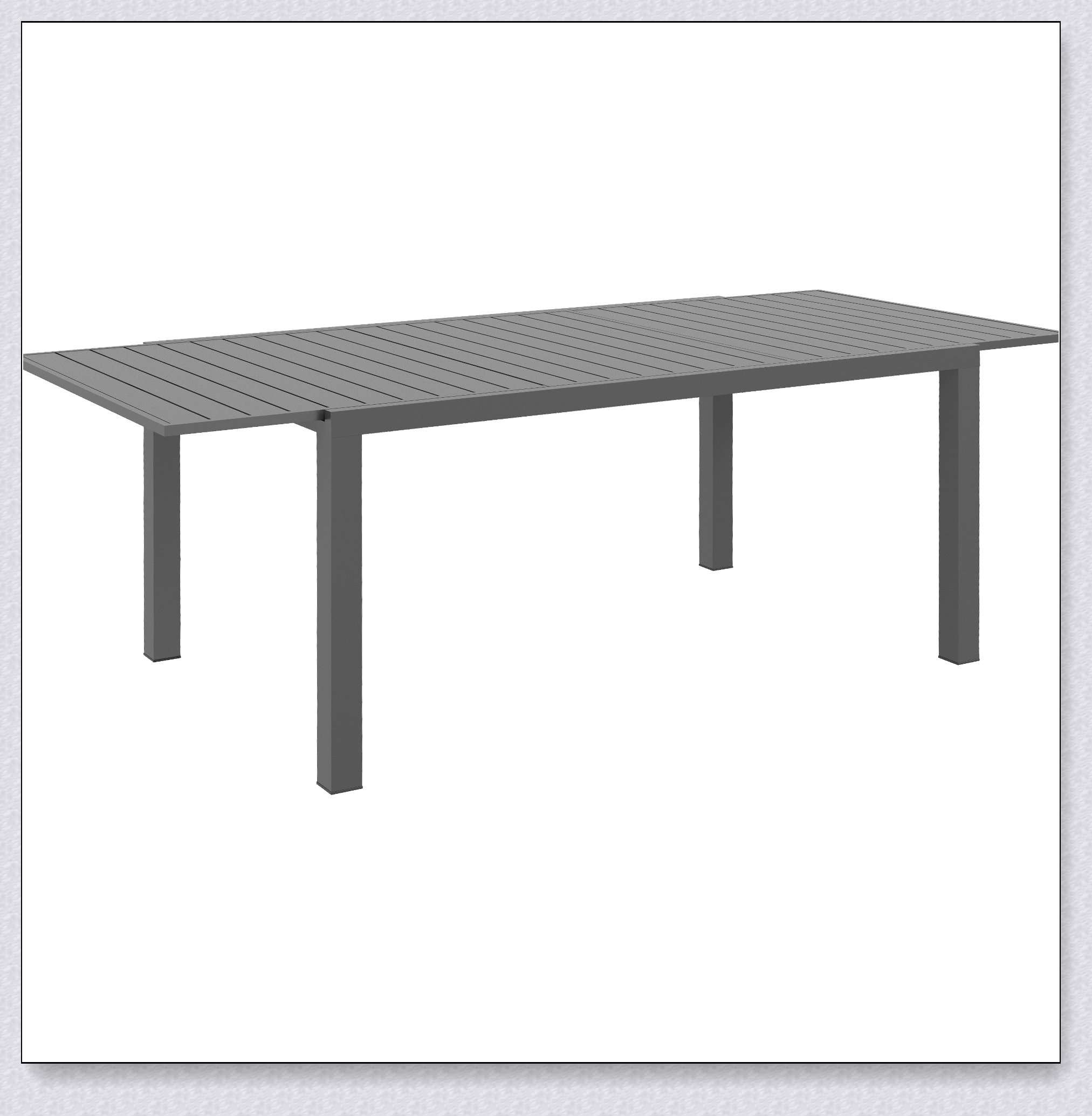Latitude Run® Table de patio extensible Outsunny, table de patio ...