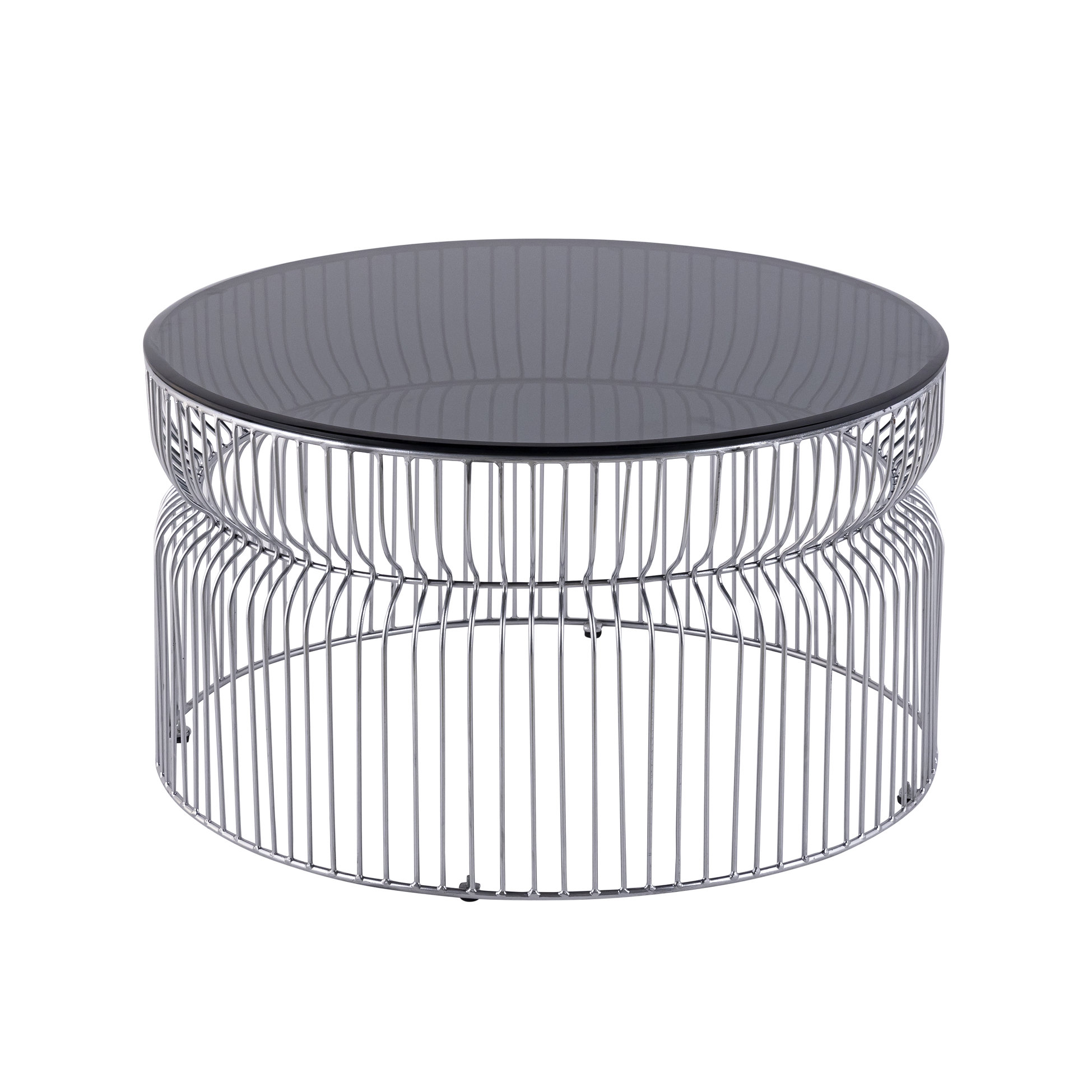 Latitude Run® 30" Coffee Table In Modern Style With Tinted Tempered ...