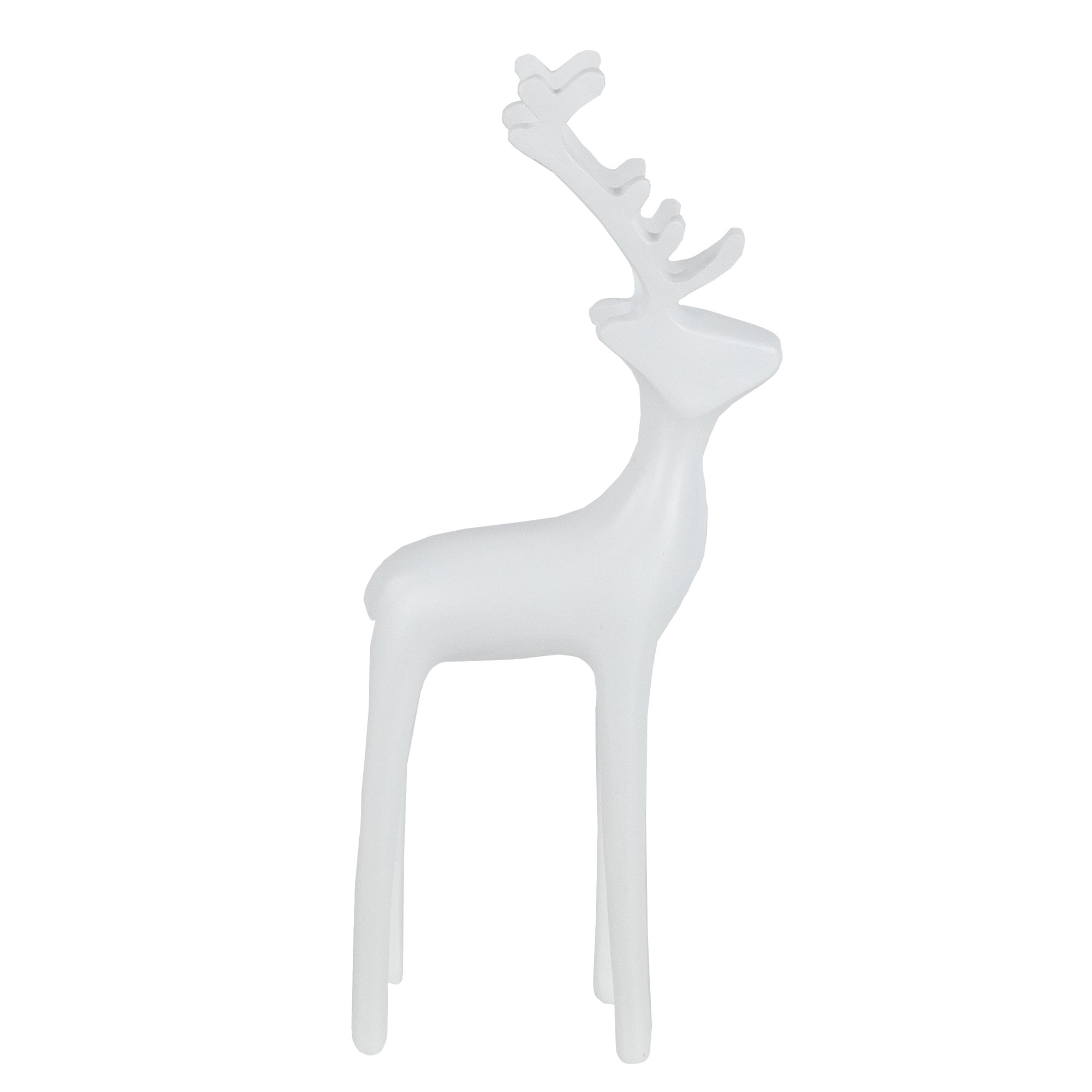 Northlight Seasonal 8.25" White Reindeer Christmas Decoration | Wayfair