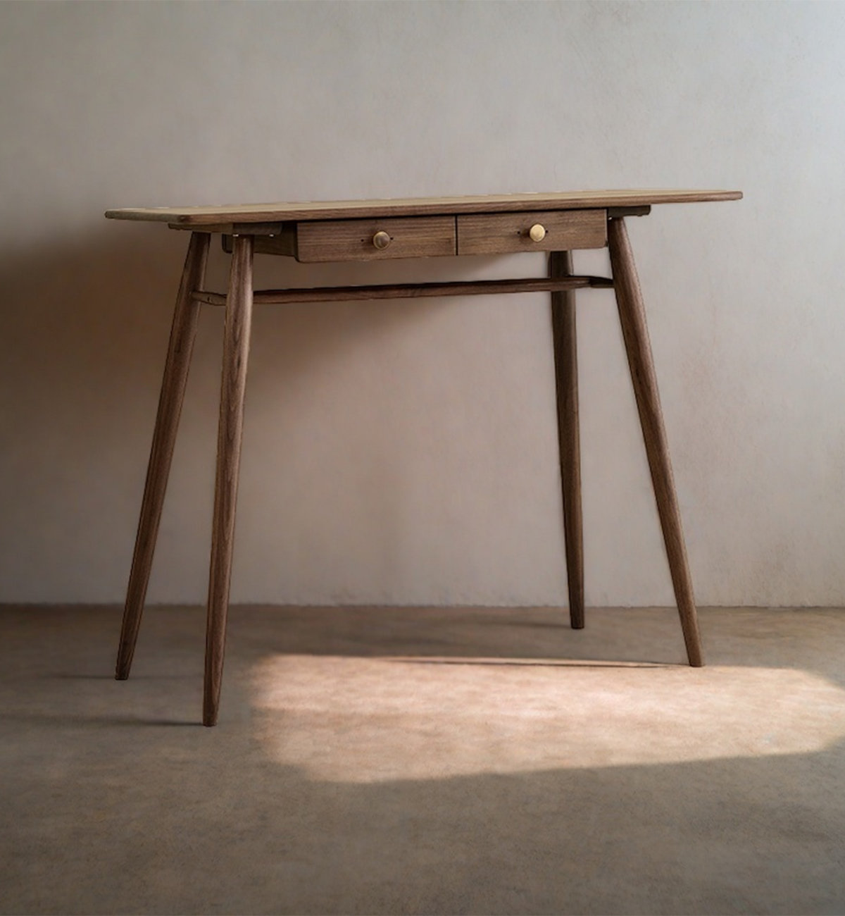 Corrigan Studio® Black Walnut Bar Table Two Drawers | Wayfair