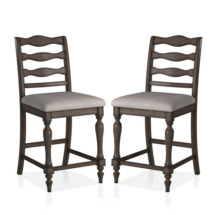 One Allium Way® Ashcraft Upholstered Counter Stool & Reviews | Wayfair