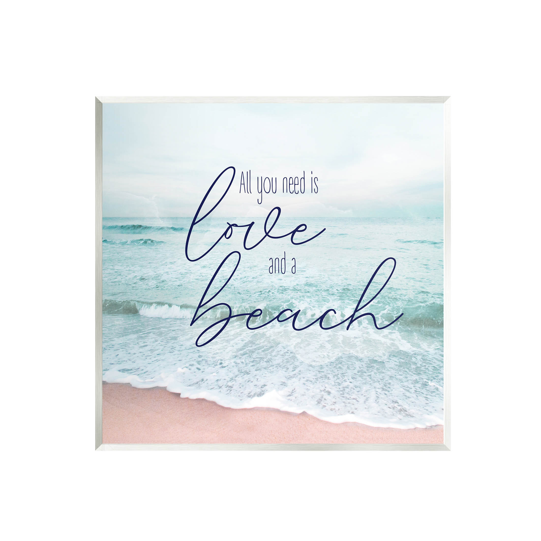 Highland Dunes Love & A Beach Nautical Phrase Wall Plaque Art By ...