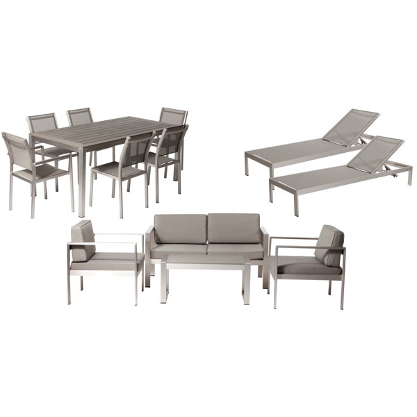 Wade Logan® Aynura 12 - Person Outdoor Seating Group with Cushions ...