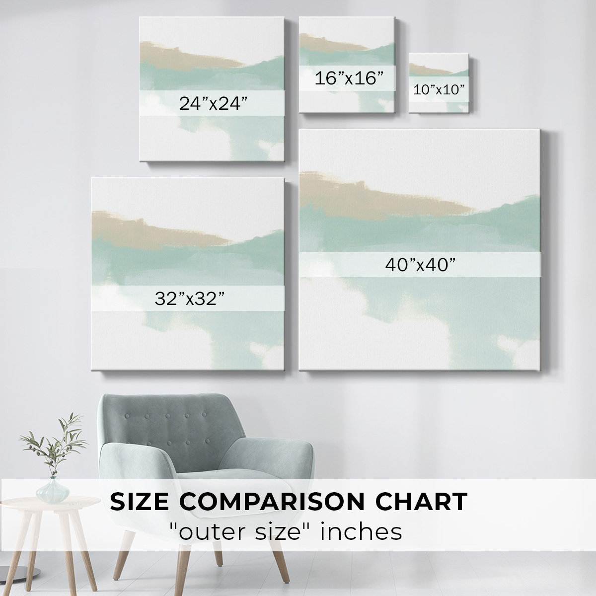 Wrought Studio™ Minimal Mist I-Gallery Wrapped Canvas | Wayfair