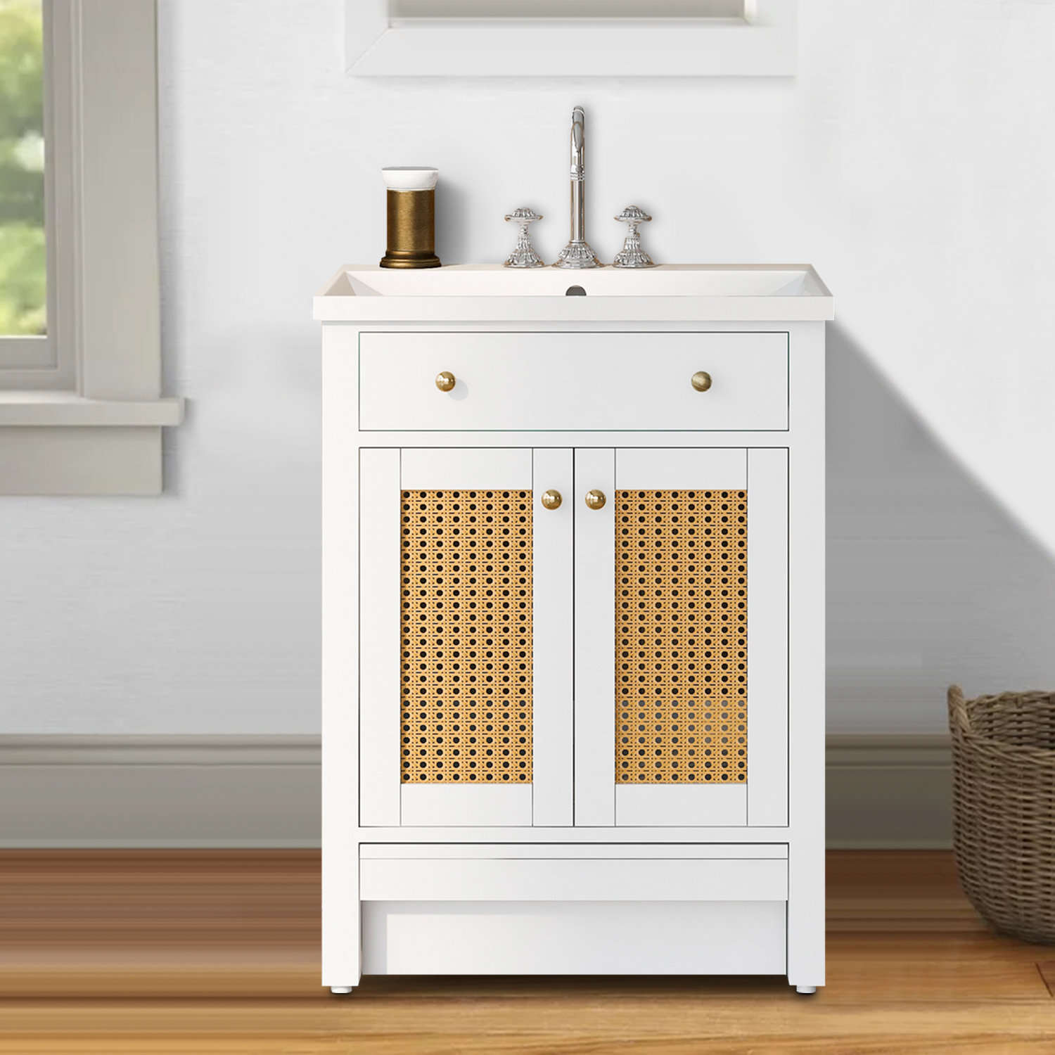 Bay Isle Home™ Pitcairn 24'' Free-standing Single Bathroom Vanity with ...