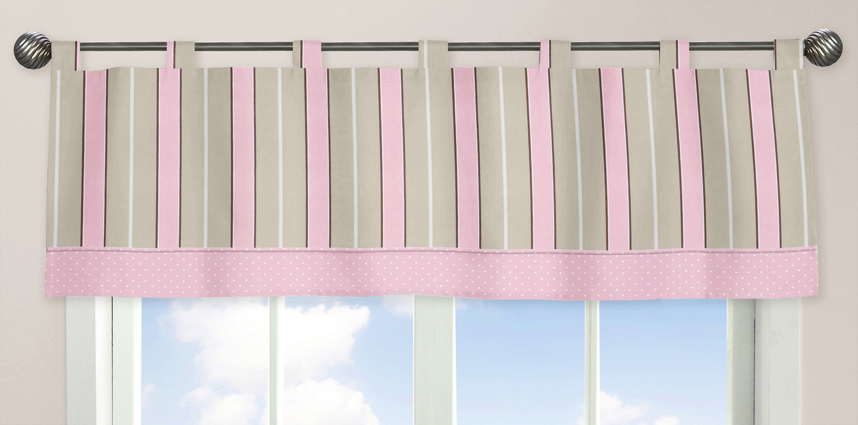 Sweet Jojo Designs Mod Dots 84" Window Valance & Reviews | Wayfair