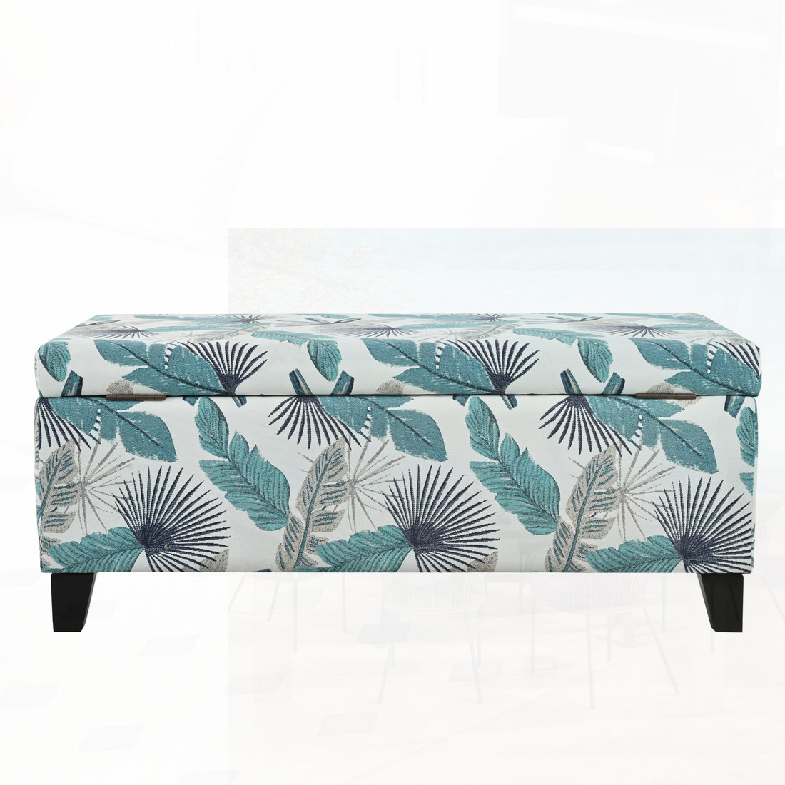 Alcott Hill® Charming Upholstered Storage Ottoman with Soft Hinges ...
