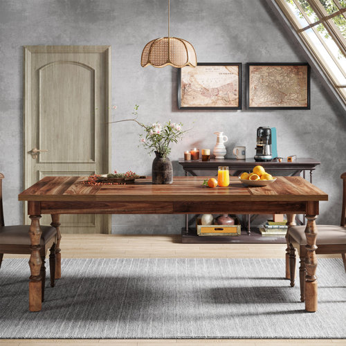 Rustic / Lodge Kitchen & Dining Tables You'll Love | Wayfair