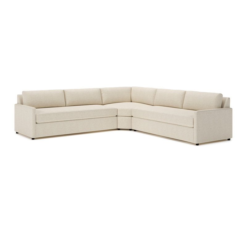 Joss & Main Damari 129" 3-Piece Wedge Corner Sectional - Wayfair Canada