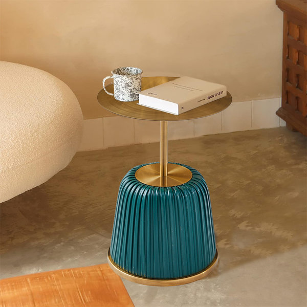 Mercer41 Manouch Iron Top End Table - Wayfair Canada