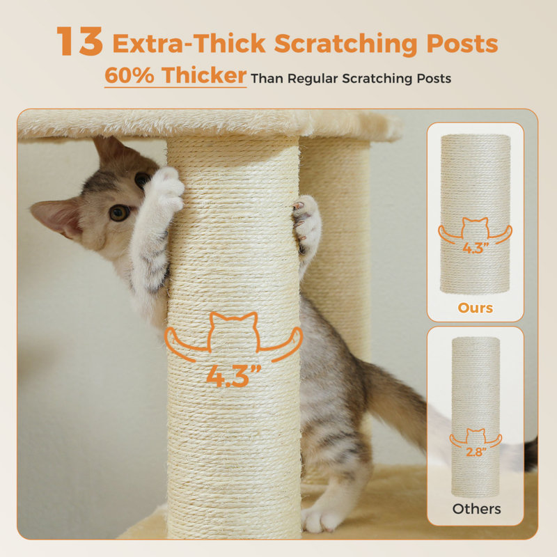 Archie & Oscar™ 66.5” Multi-tier cat tree | Wayfair