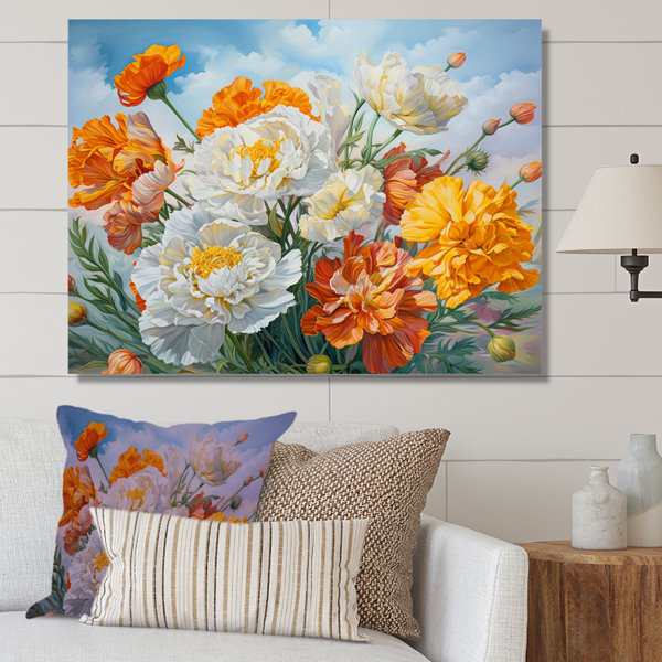 Winston Porter " Muted Yellow Color Marigold Charm " - Wayfair Canada