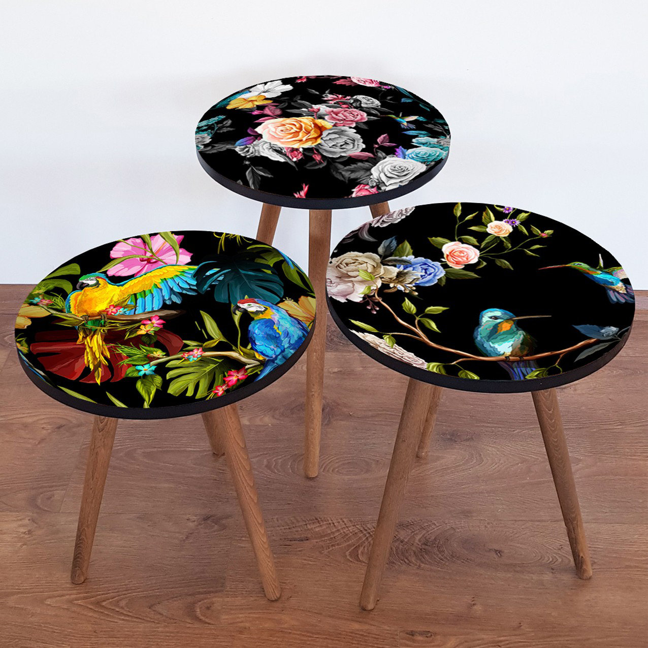 East Urban Home Balcom 3 Legs Nesting Tables | Wayfair