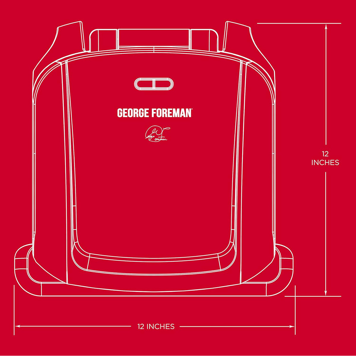 George Foreman 4-Serving Removable Plate Electric Grill And Panini ...