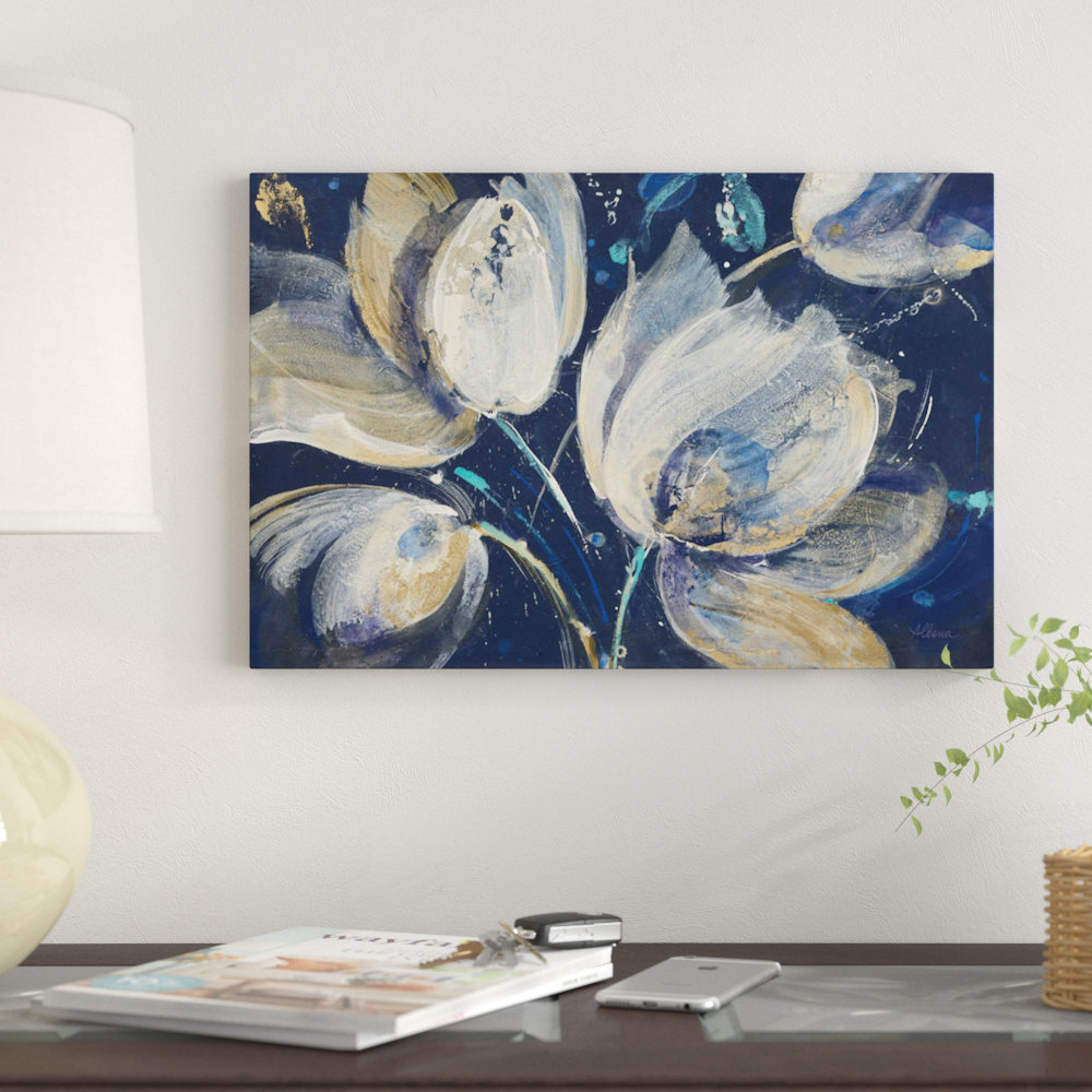 East Urban Home Midnight Garden by Albena Hristova - Wrapped Canvas ...