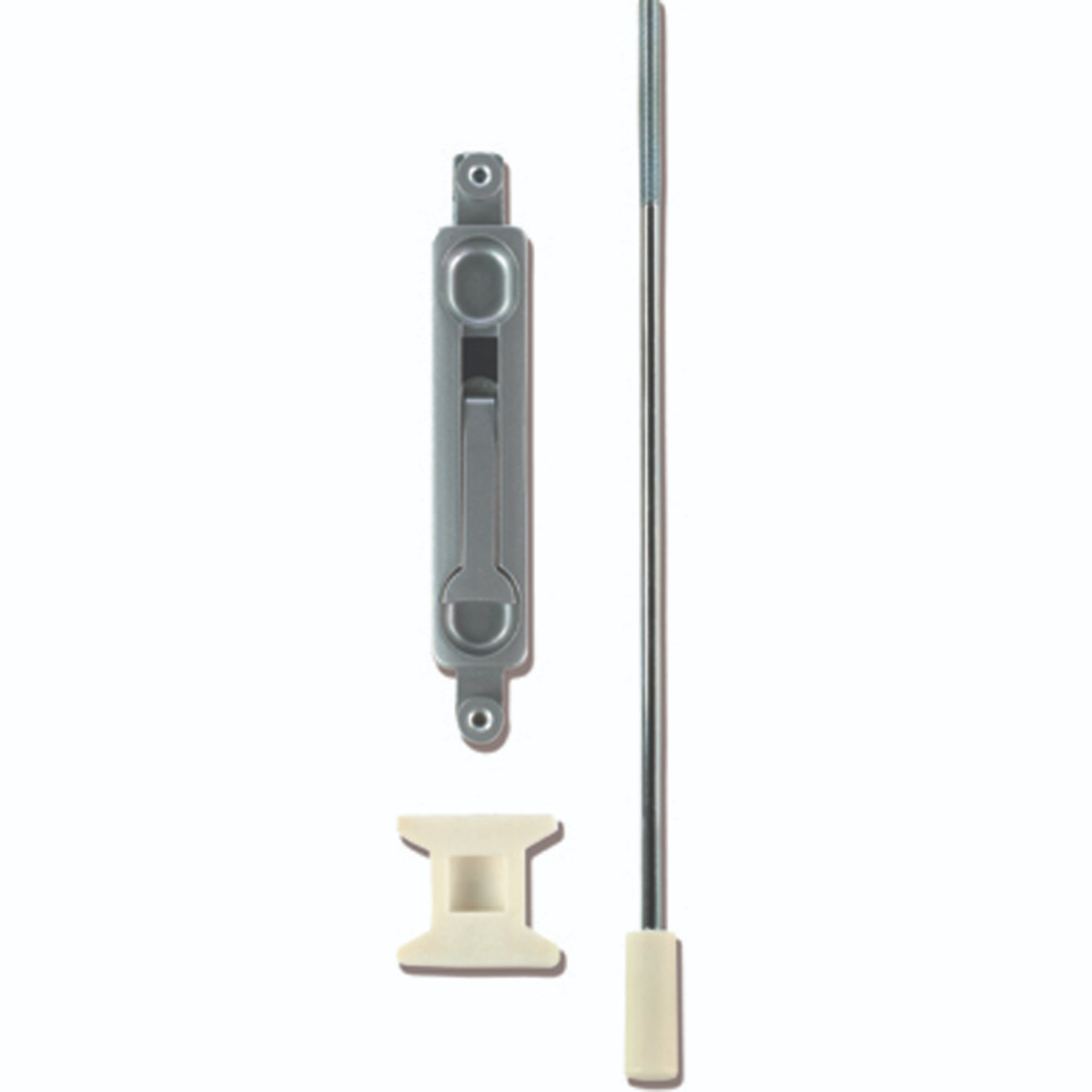 Global Door Controls Flush Bolt 15 in. Rod, 1/8 in. Offset in Aluminum ...