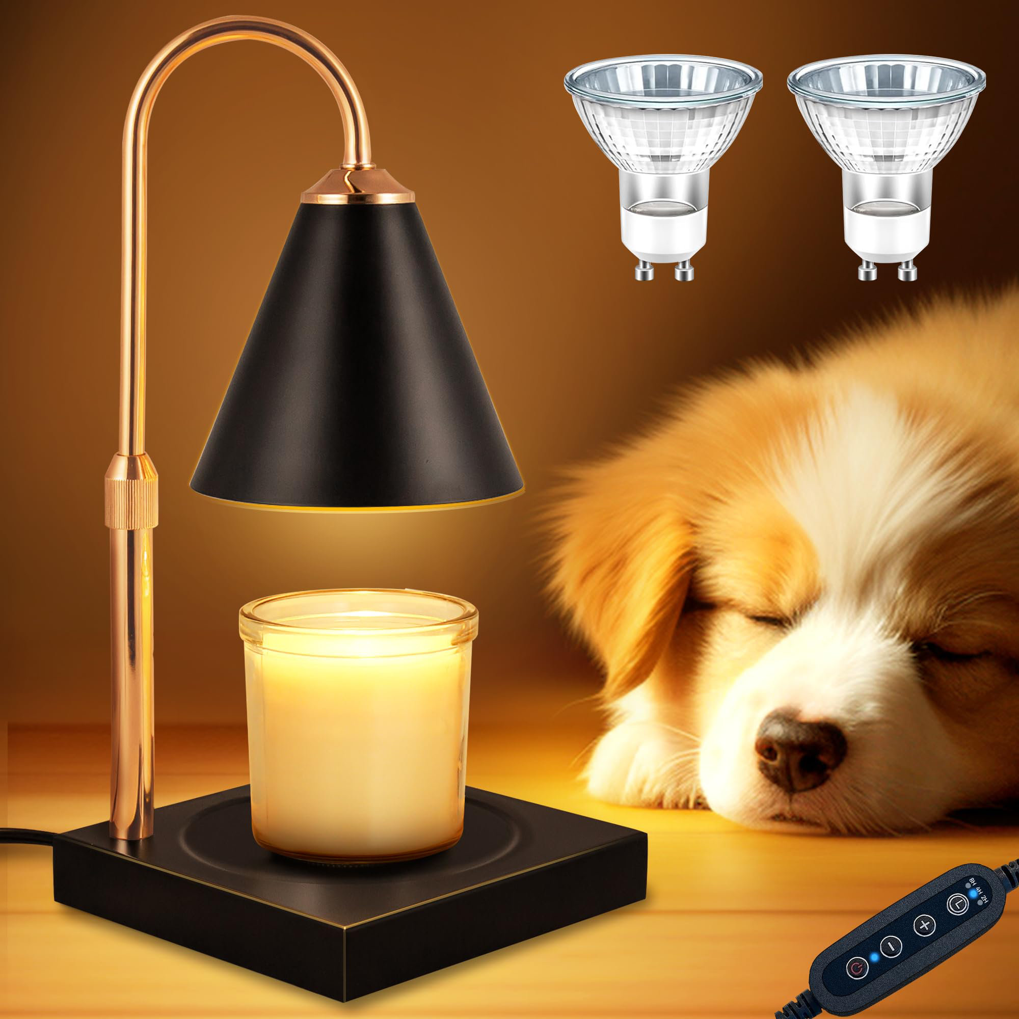 Mercer41 Aldwyche Candle Warmer Table Lamp With Button Dimmer | Wayfair