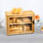 Prep & Savour Dontrey Bamboo Bread Box for Kitchen Countertop, 2-Layer ...