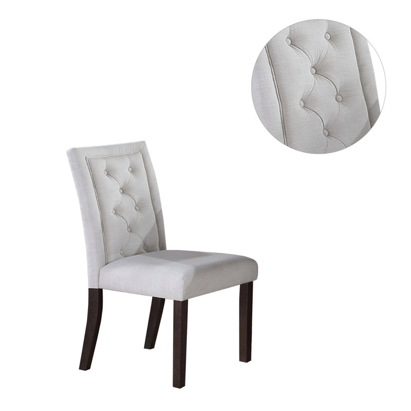 Lark Manor™ Set Of 2 Upholstered Dining Chairs In White | Wayfair