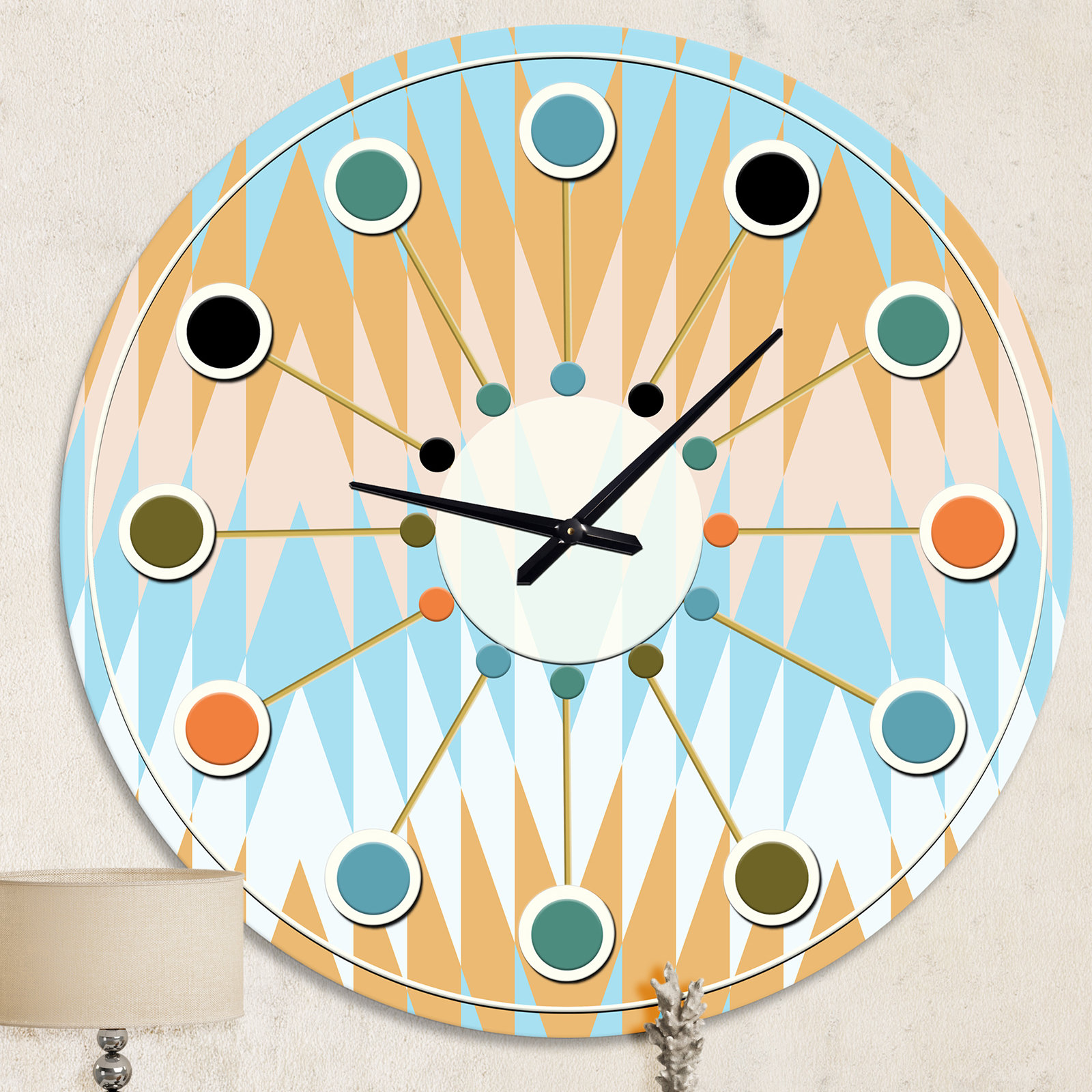 East Urban Home Retro Abstract Design XI - Mid-Century Modern wall ...