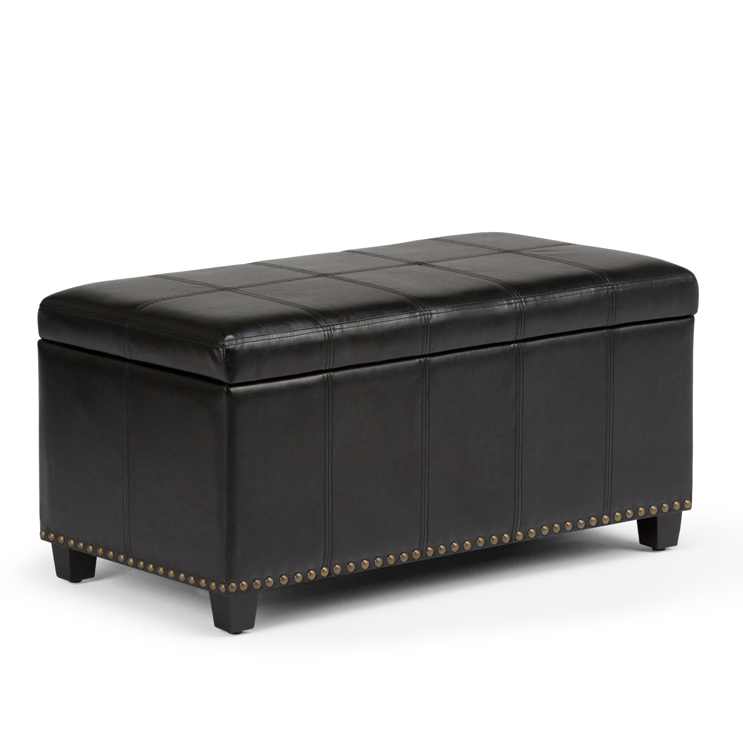 Simpli Home Amelia Storage Ottoman & Reviews | Wayfair