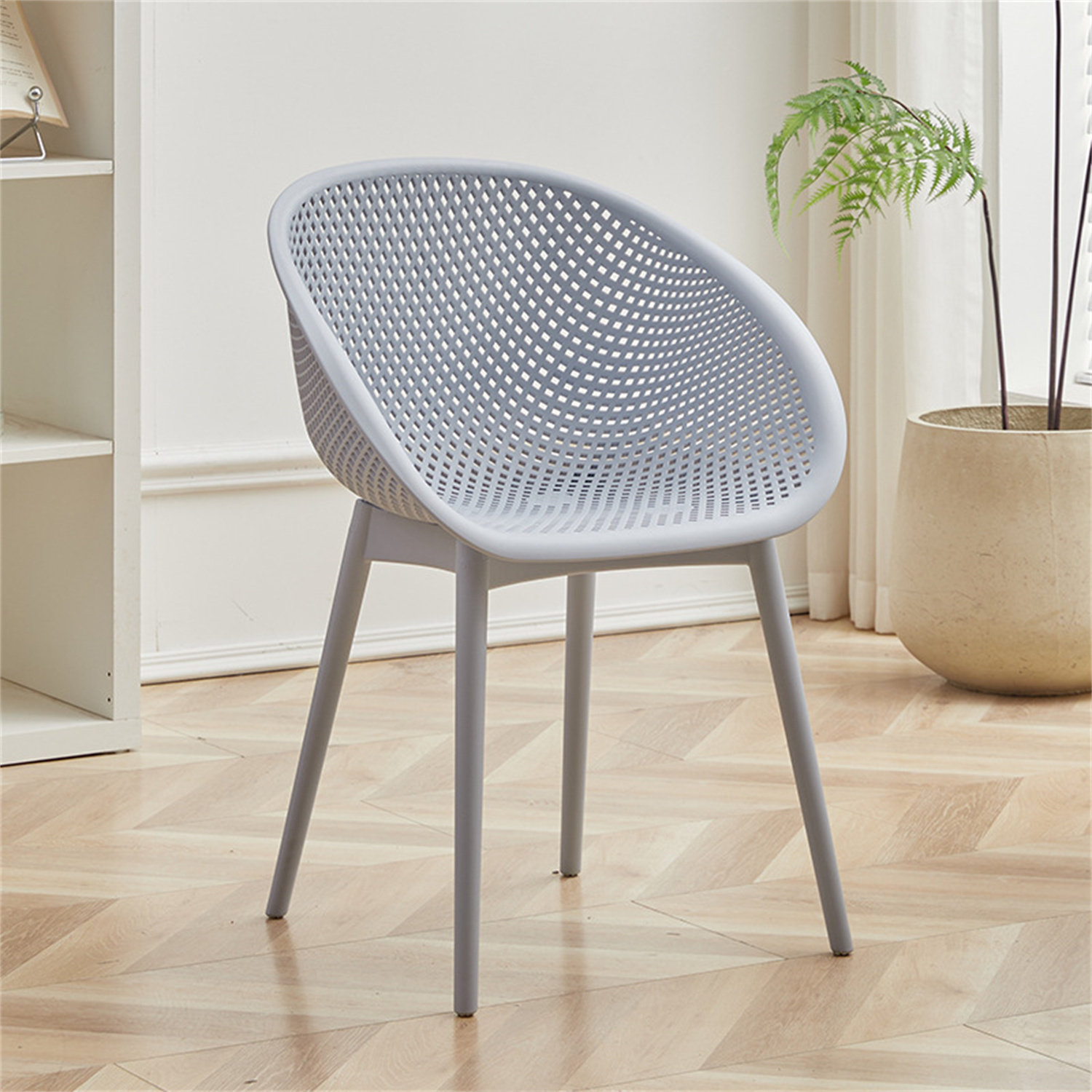 8UHNK™ Plastic Back Chair, 2-Pack Modern Lounge Chair, Restaurant ...