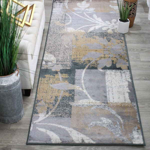 Wildon Home® Alvilda Pastiche Contemporary Floral Patchwork Area Rug or ...
