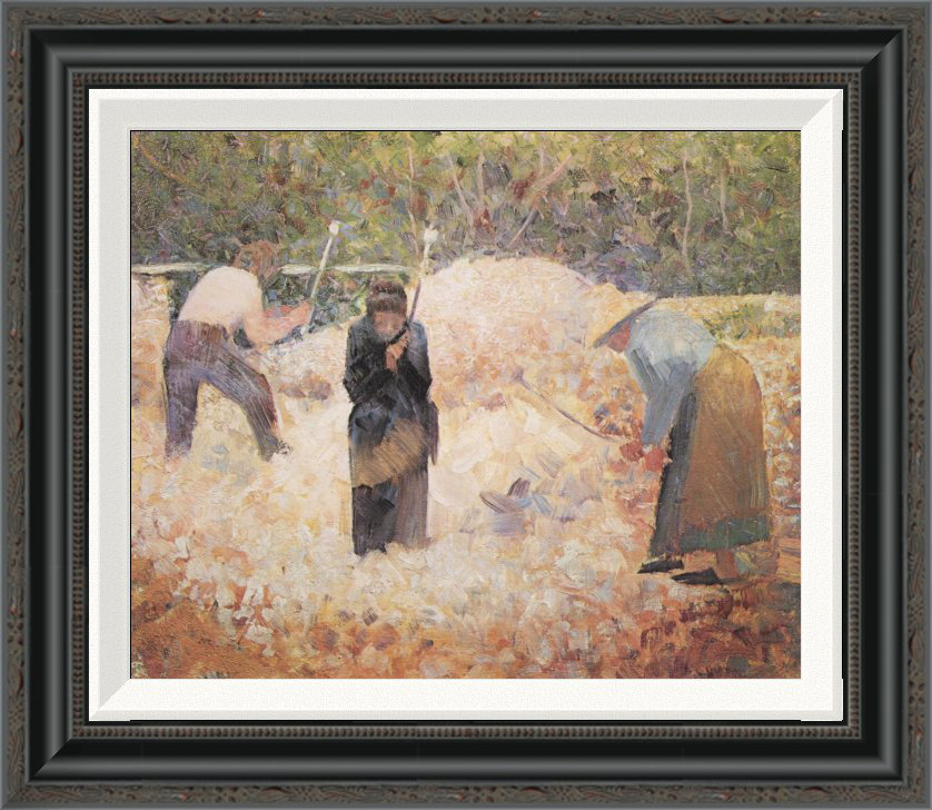 Vault W Artwork 'The Stonebreakers Le Raincy' by Georges Seurat Framed ...