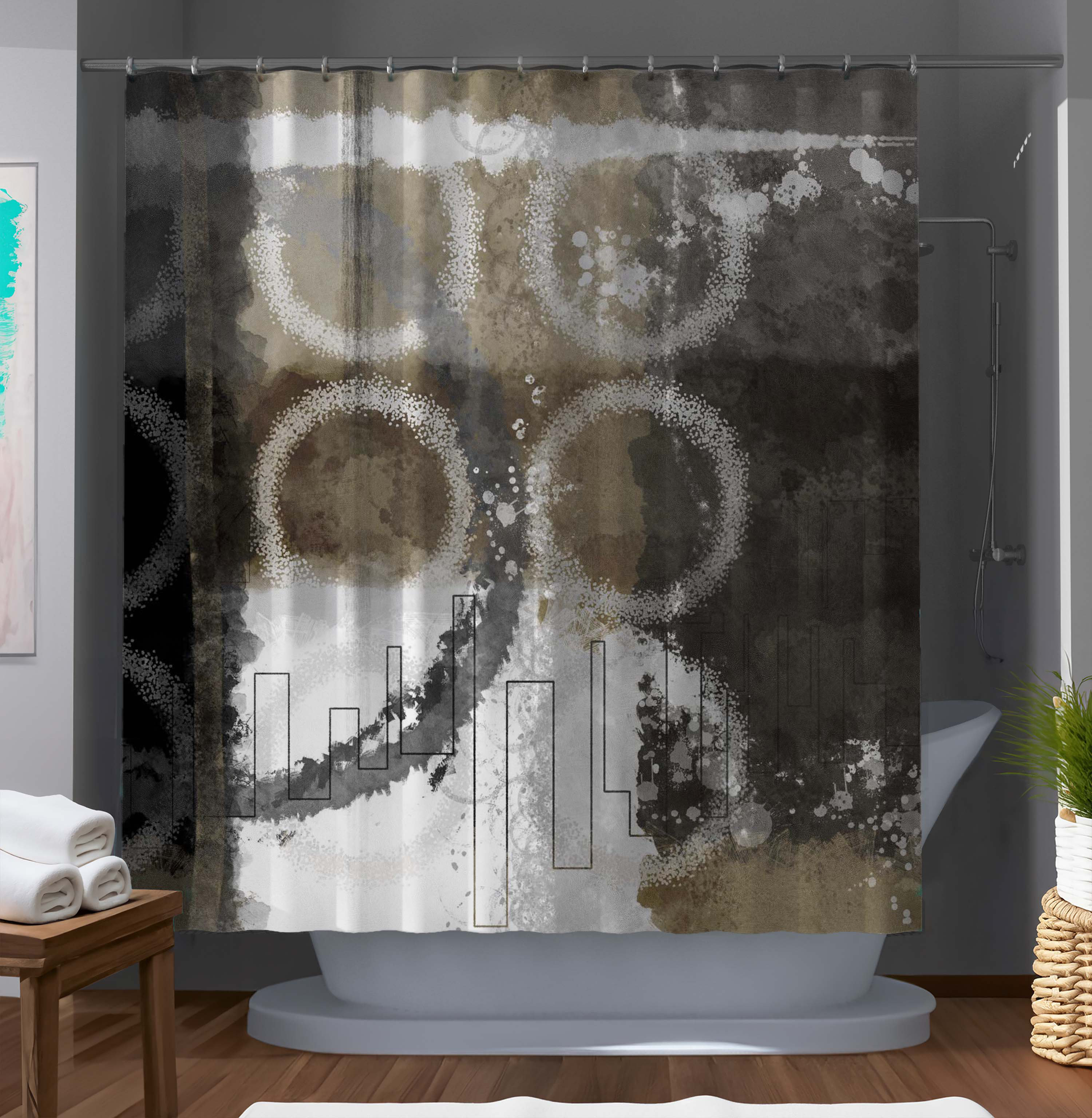 LeRoi Products Longest Miracle Designer Shower Curtain - Wayfair Canada