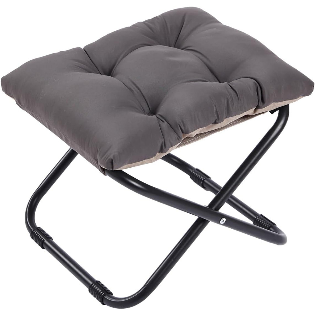 Latitude Run® Folding Footrest Stool, Portable Ottoman Foot Rest ...