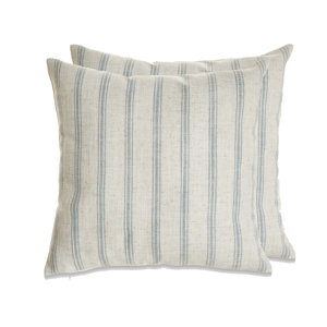 Peterborough Home French Stripe Striped Linen Reversible Pillow Cover ...