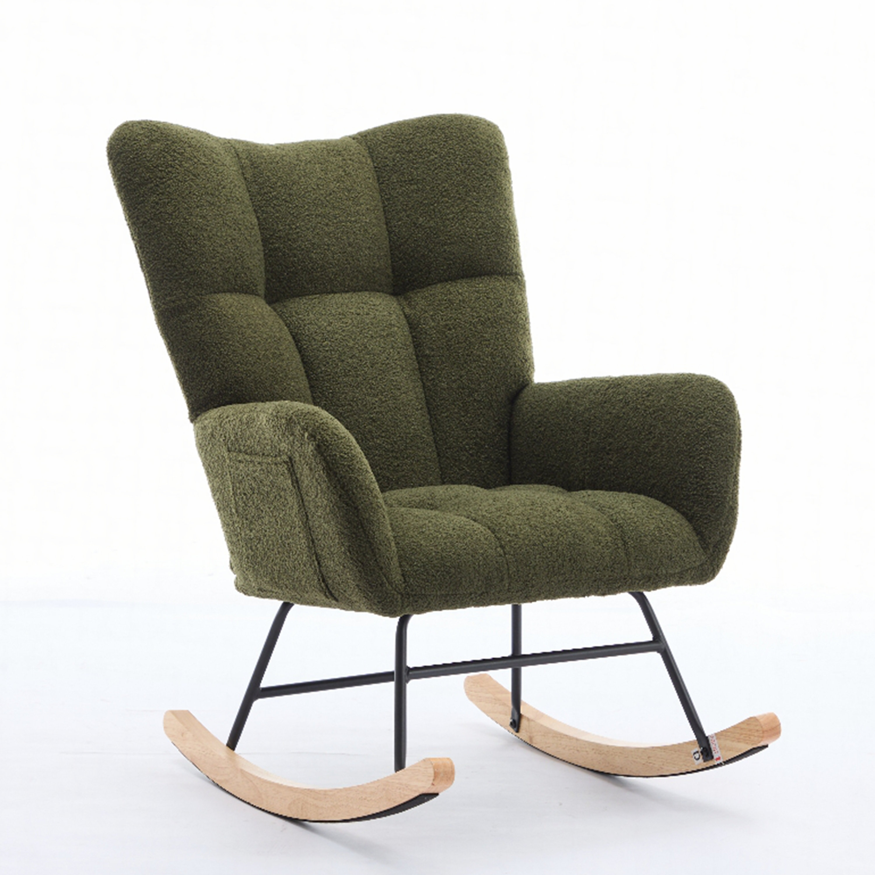 George Oliver Modern Nursery Rocking Chair Upholstered Glider Chair ...