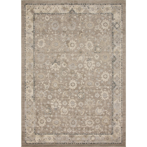 Charlton Home® Kalf Abstract Beige Area Rug & Reviews | Wayfair
