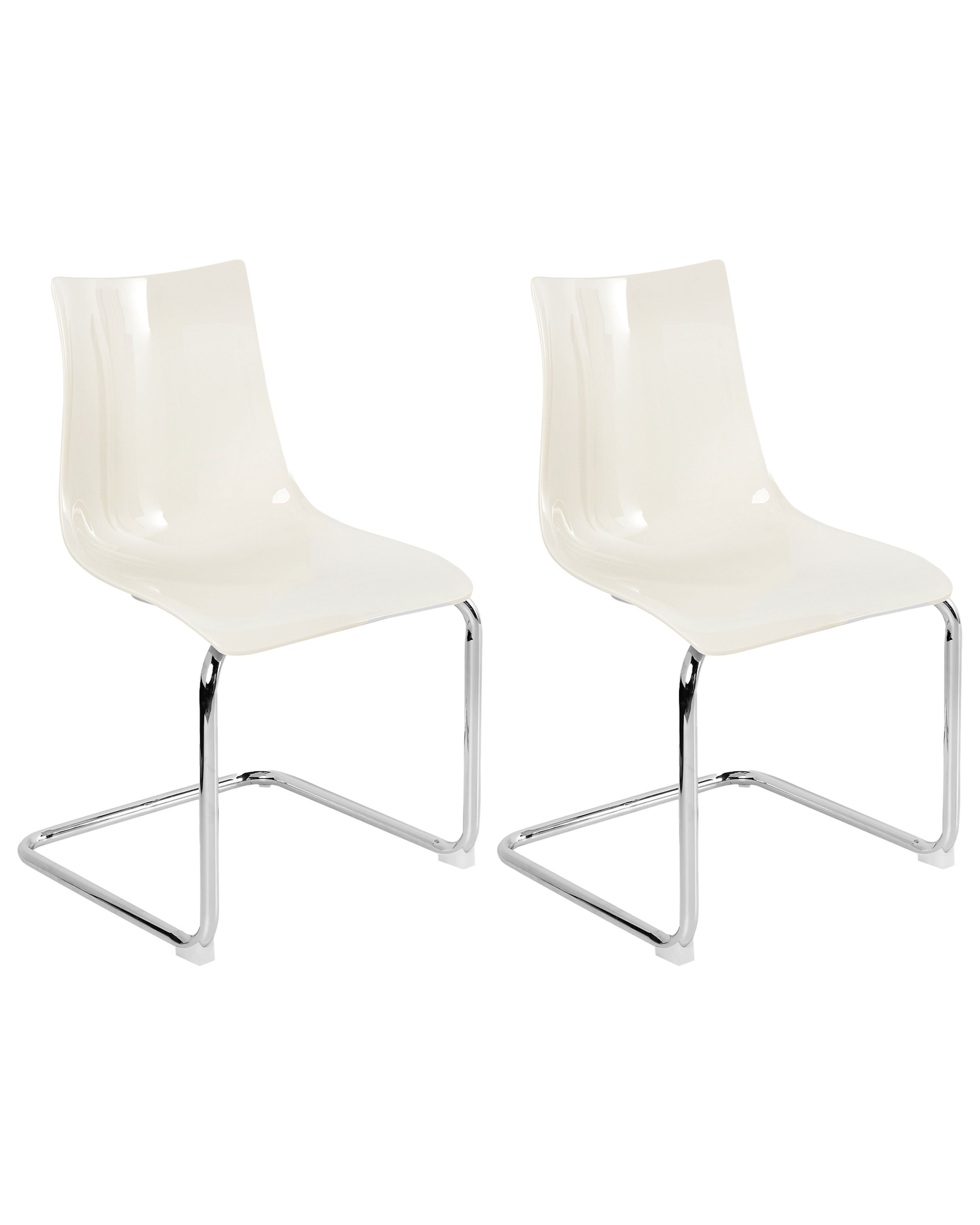 Ivy Bronx Set of 2 Dining Chairs MARSHALL Off-White | Wayfair.co.uk