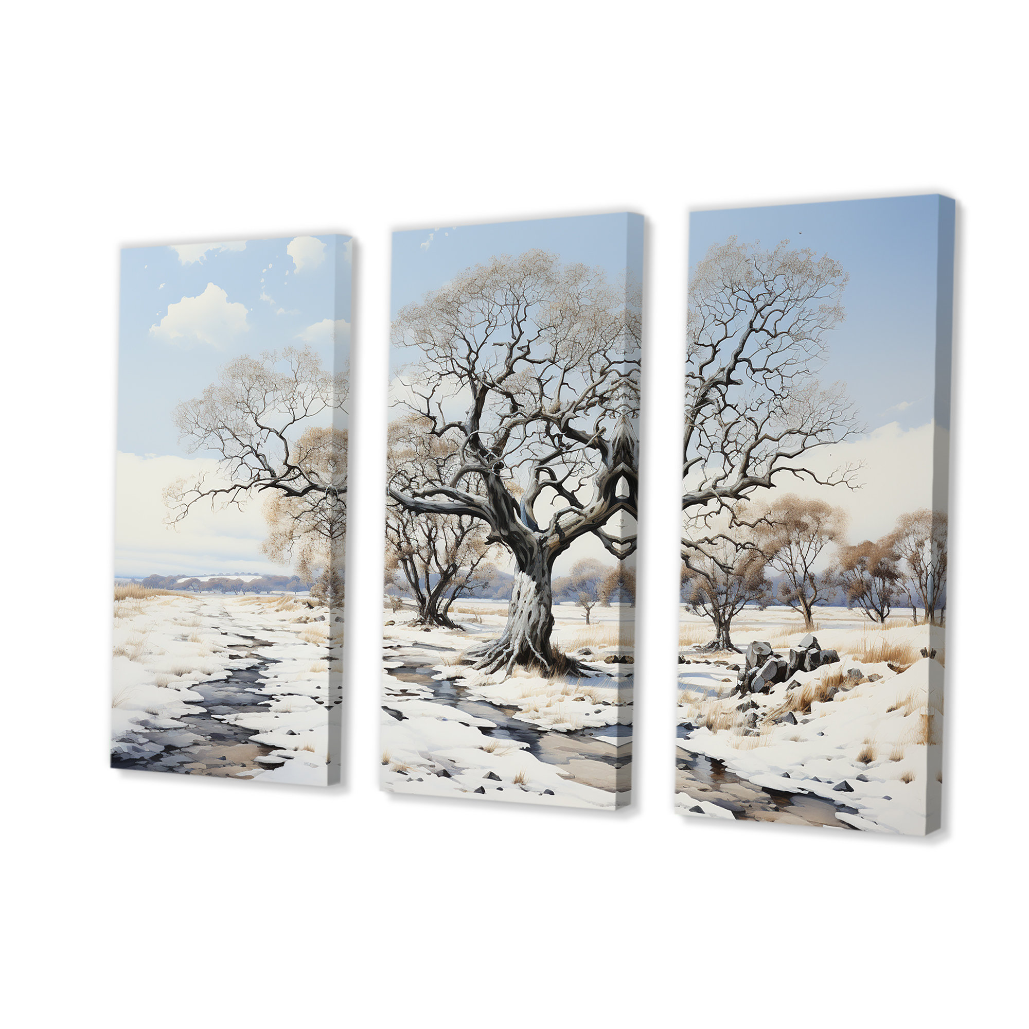 Red Barrel Studio® Winters Tree Sycamore 2 - Tree Sycamore Wall Art ...