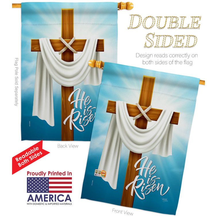 Breeze Decor Double Sided 40'' H x 28'' W Polyester House Flag | Wayfair