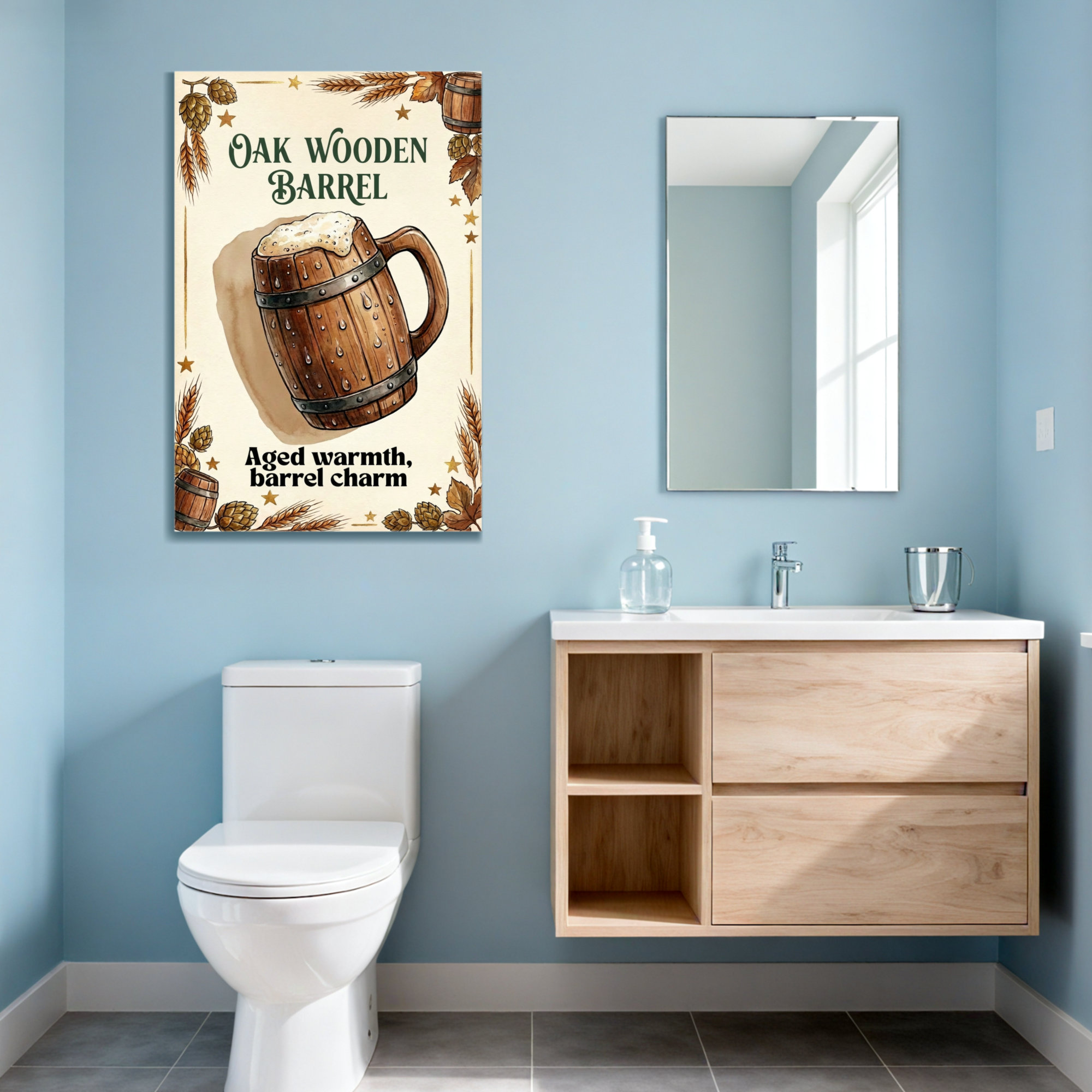 August Grove® Fashion Oak Wooden Barrel Aged Warmth Charm | Wayfair